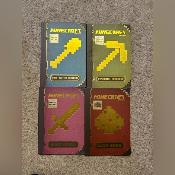 Other | Set Of 4 Minecraft Books | Poshmark
